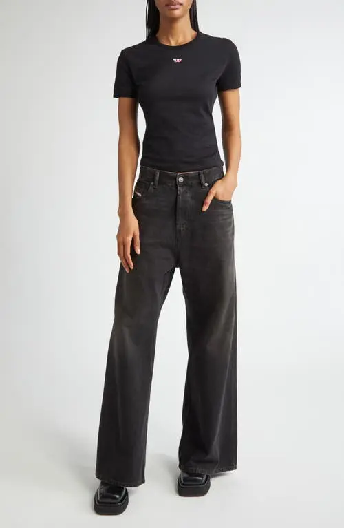 DIESEL® 1996 D-sire Low Rise Wide Leg Jeans - Black
