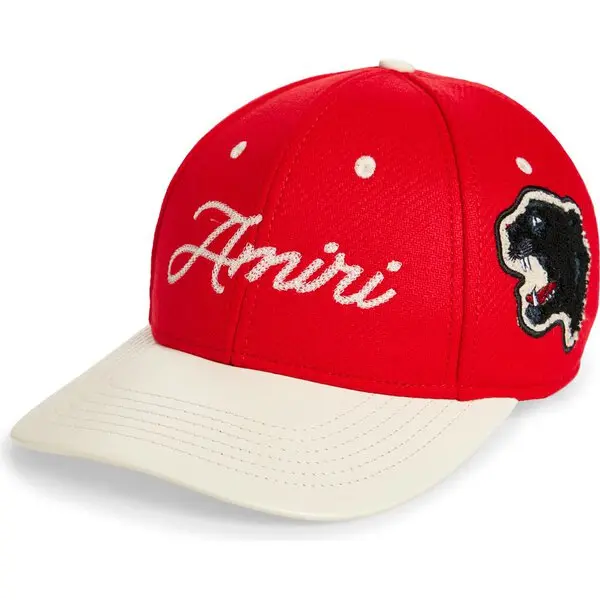 Amiri Panther Patch Two-tone Baseball Cap