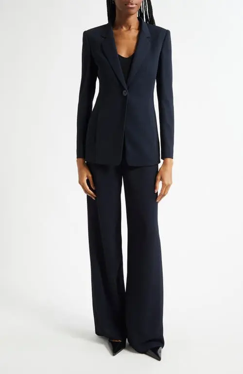 Emporio Armani Textured Single-button Blazer