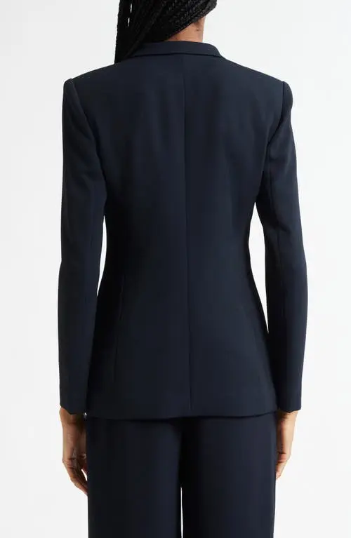 Emporio Armani Textured Single-button Blazer