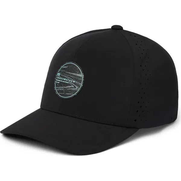 Travis Mathew Long Journey Snapback Baseball Cap - Black