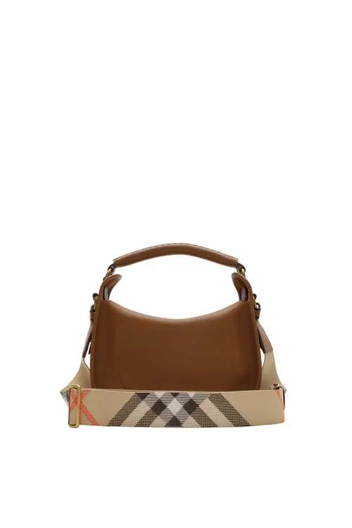 Burberry Small B Clip Messenger Bag - Hazel Brown