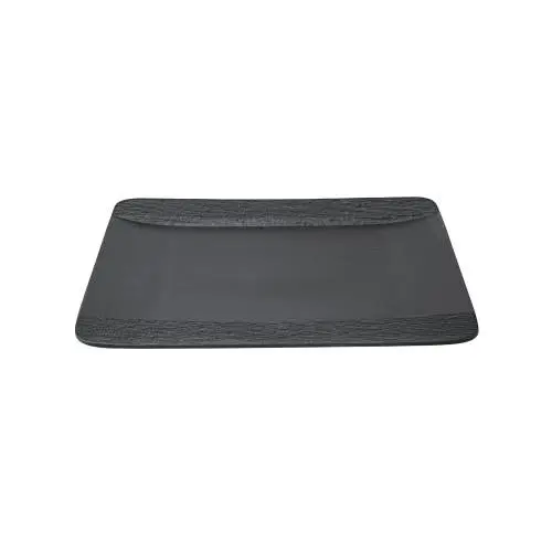 VILLEROY & BOCH Manufacture Rock Square Dinner Plate - Black