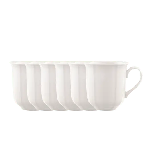 VILLEROY & BOCH Manoir Mug Set Of 6 - White
