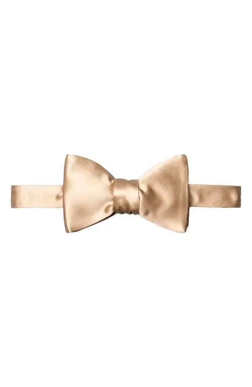 Eton Silk Satin Bow Tie - Light Beige