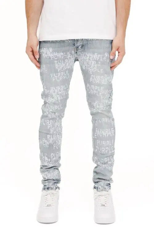 PURPLE BRAND Logo Skinny Jeans