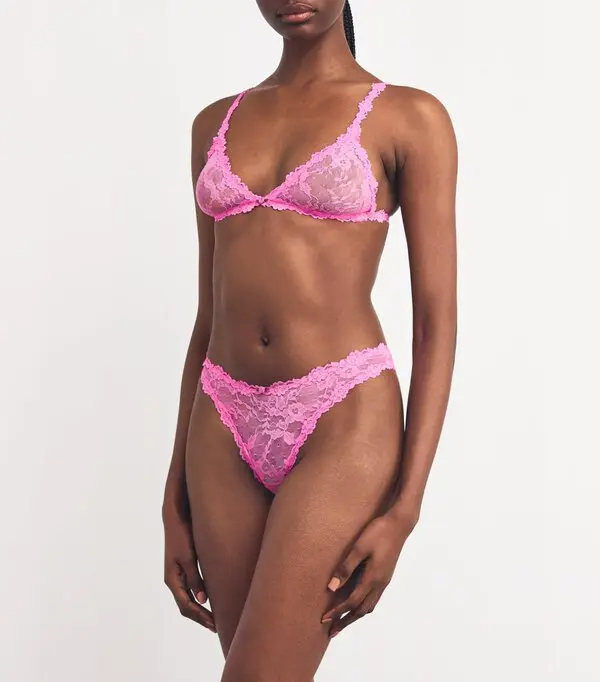 SKIMS Stretch Lace Dipped Thong