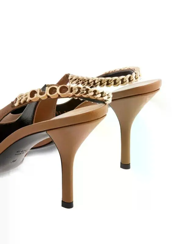 Gucci 105mm Signoria Slingback Pumps