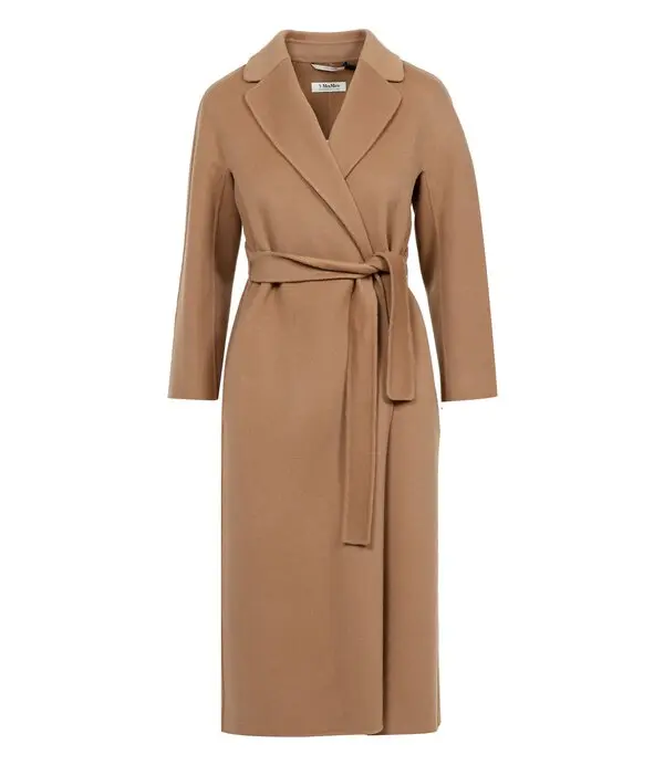 Max Mara Midi Wool Coat - Camel