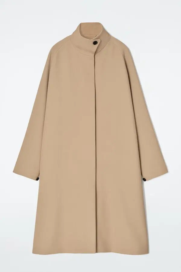 Cos Trapeze Wool-blend Coat