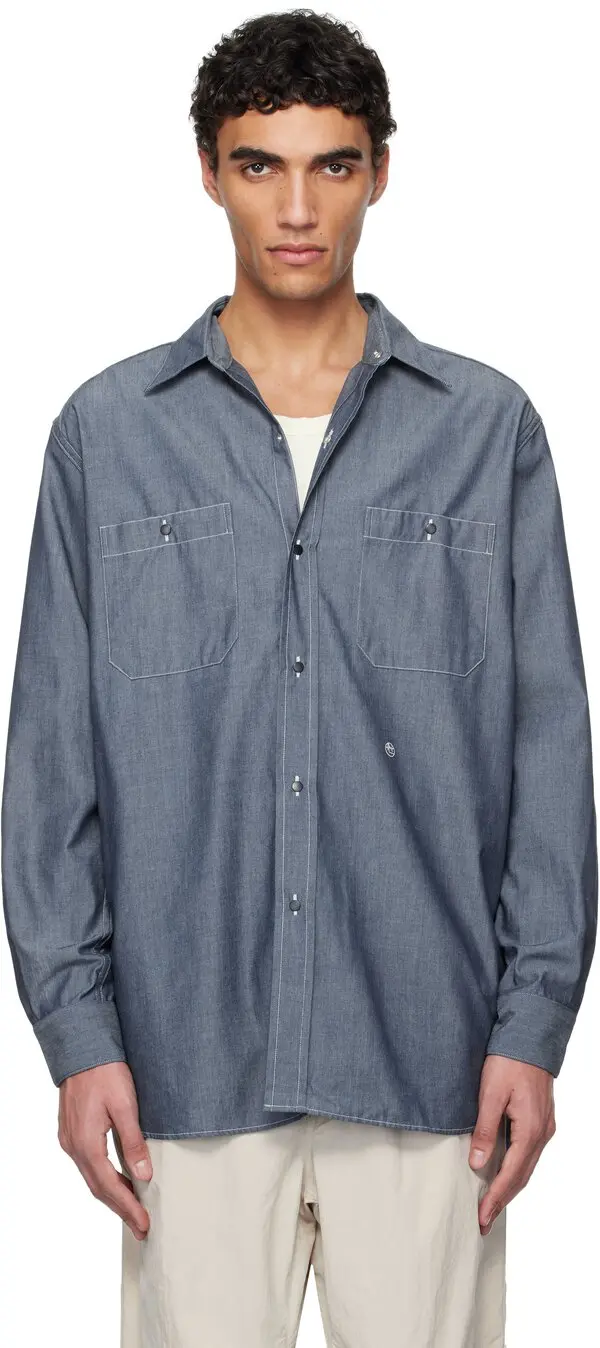 トップス nanamica Regular Collar Chambray Shirt Regular Collar Chambray Shirt – nanamica NEW YORK