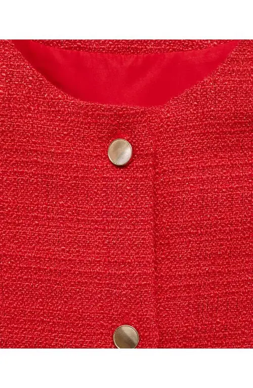 Mango Tweed Crop Vest