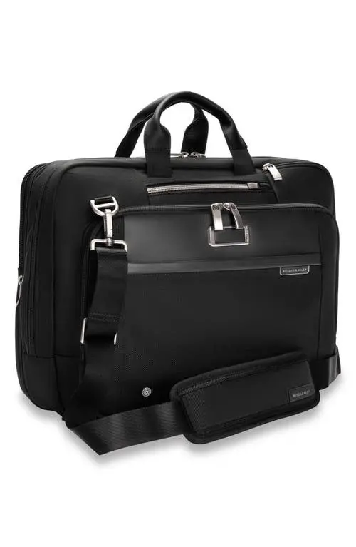 Briggs & Riley Work Large Expandable Briefcase - Black