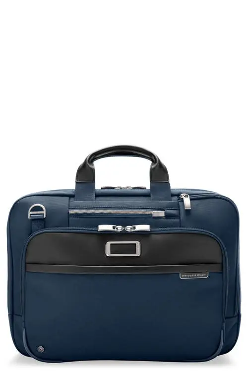 Briggs & Riley Work Medium Expandable Briefcase - Navy