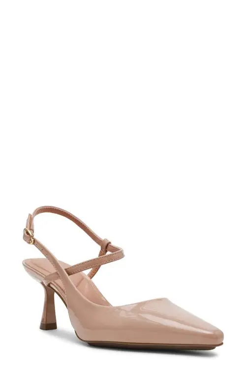 Anne Klein Cosmo Ankle Strap Pump - Almond
