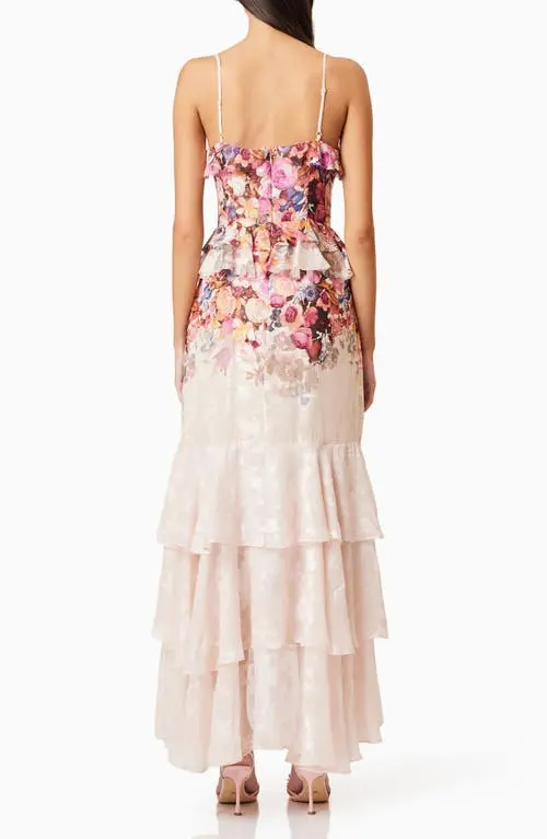 ELLIATT Perla Floral Tiered Maxi Dress