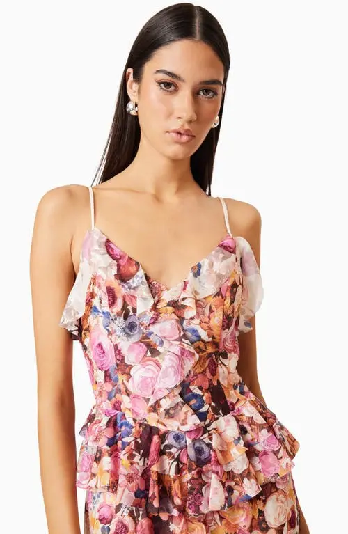 ELLIATT Perla Floral Tiered Maxi Dress