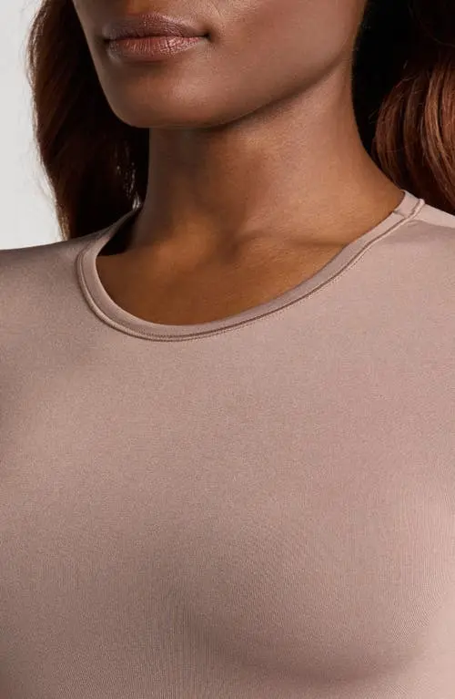 Nordstrom Seamless Layering Tee - Brown Taupe