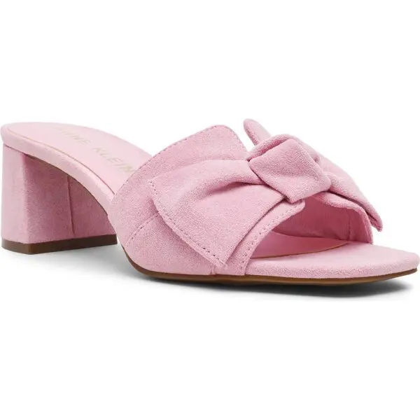 Anne Klein Kizmet Bow Slide Sandal - Light Pink
