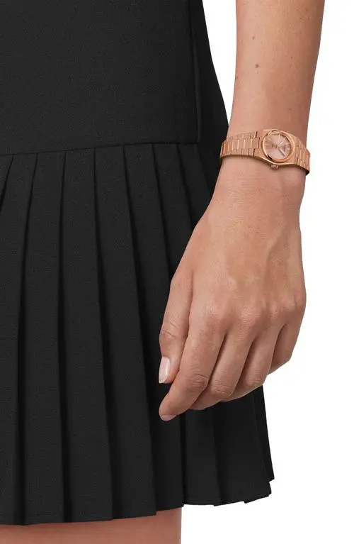 TISSOT Prx Diamond Bracelet Watch - Pink
