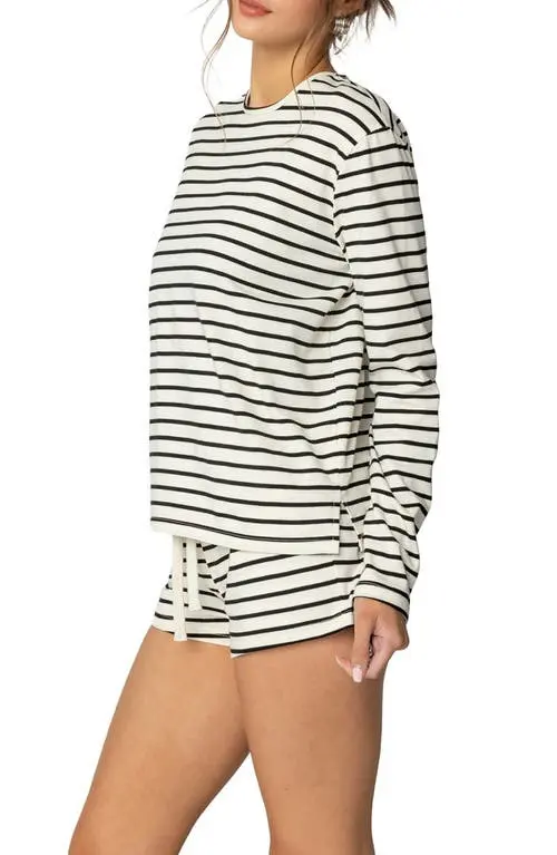 EDIKTED Jordyn Stripe Long Sleeve T-shirt