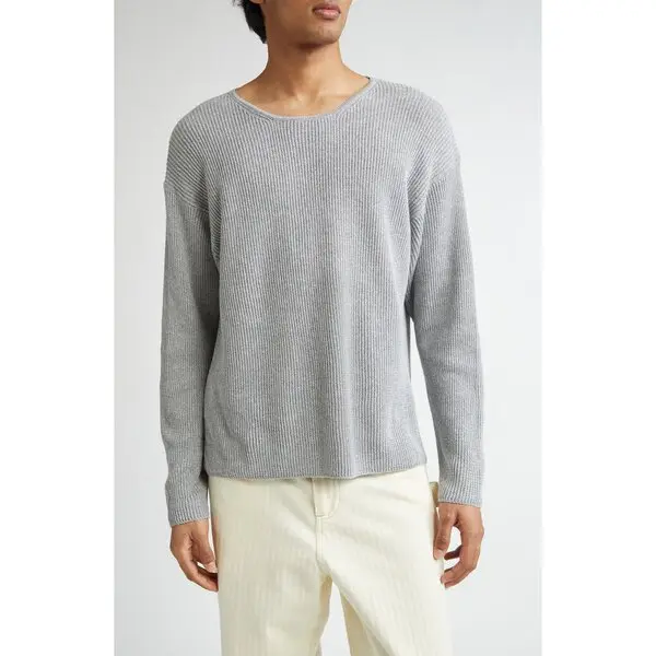 BODE Weymouth Cotton & Linen Rib Sweater
