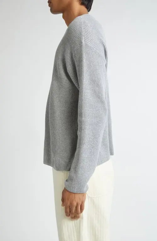 BODE Weymouth Cotton & Linen Rib Sweater