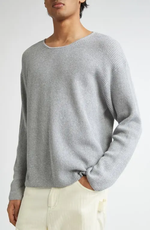 BODE Weymouth Cotton & Linen Rib Sweater