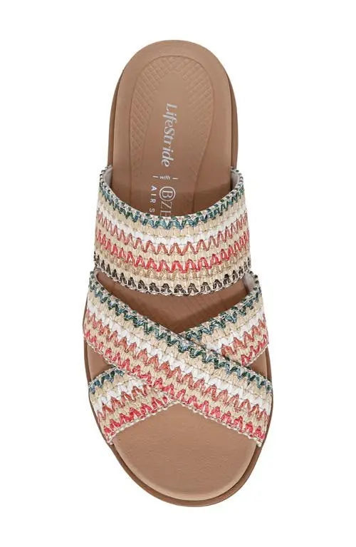 LIFESTRIDE Bzees Fiona Wedge Sandals - Beige