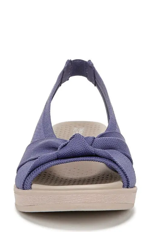LIFESTRIDE Bzees Bell Slingback Wedge Sandal - Blue Knit