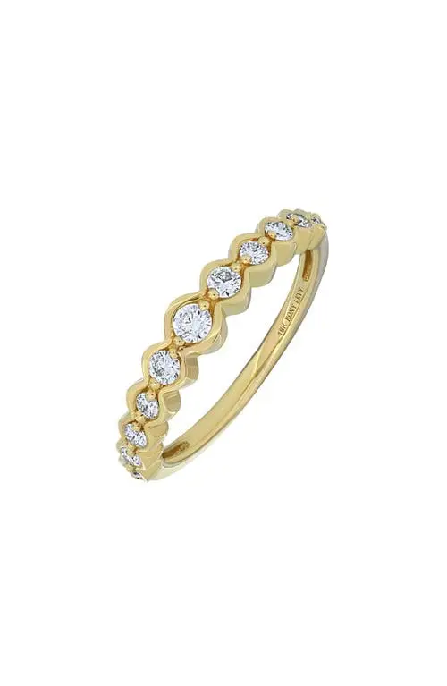 Bony Levy Florentine Diamond Stacking Ring - 18k Yellow Gold
