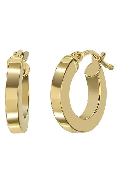 Bony Levy 14k Gold Square Tube Huggie Hoop Earrings - 14k Yellow Gold