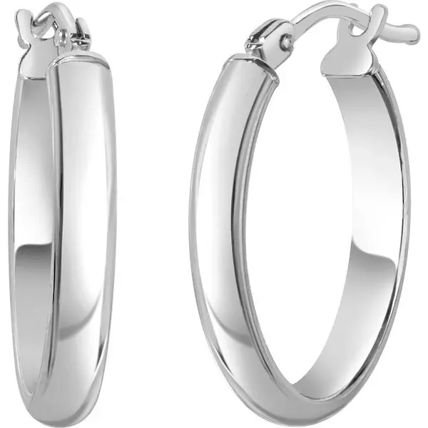 Bony Levy 14k Gold Hoop Earrings - 14k White Gold
