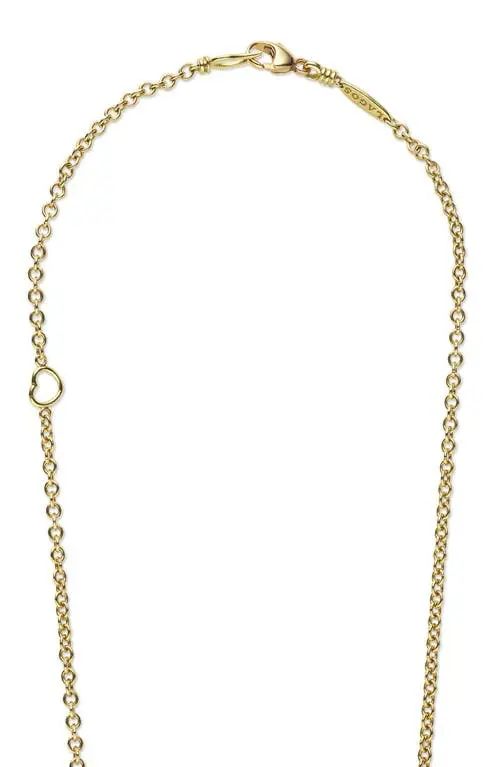 Lagos 18k Cultured Pearl And Diamond Pendant Necklace