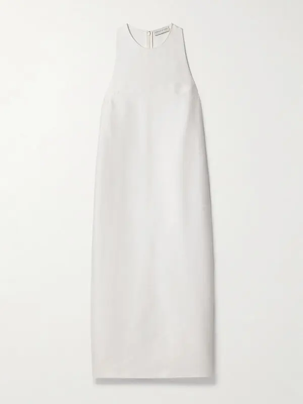 Veronica De Piante Helene Silk-mikado Midi Dress