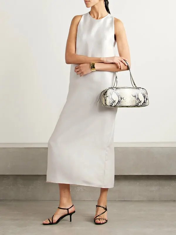 Veronica De Piante Helene Silk-mikado Midi Dress