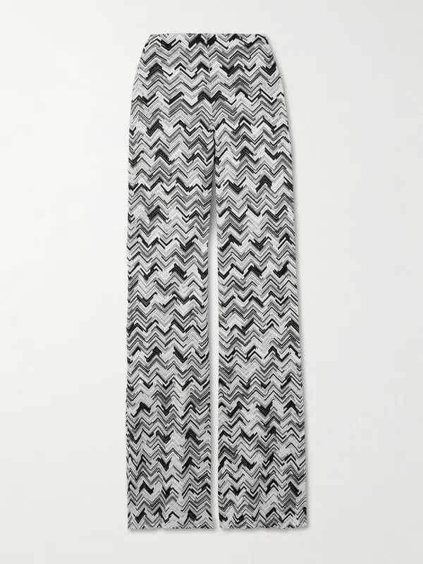 Missoni Crochet-knit Straight-leg Pants