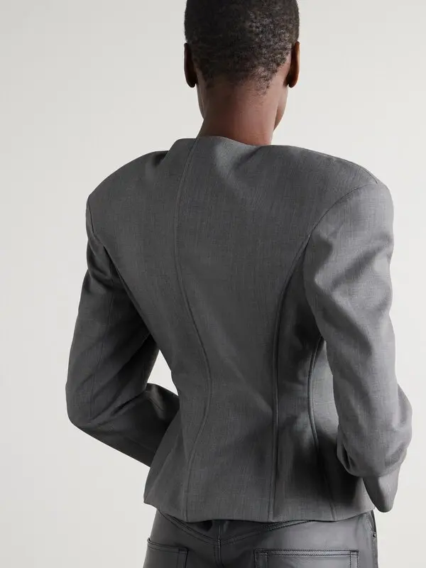 Magda Butrym Wool And Silk-blend Blazer