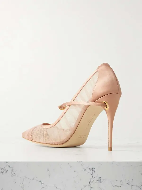 Jennifer Chamandi Lorenzo Tulle And Satin Pumps