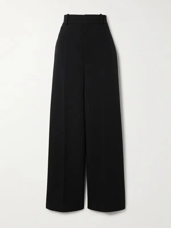 Carven Wide-leg Twill Trousers