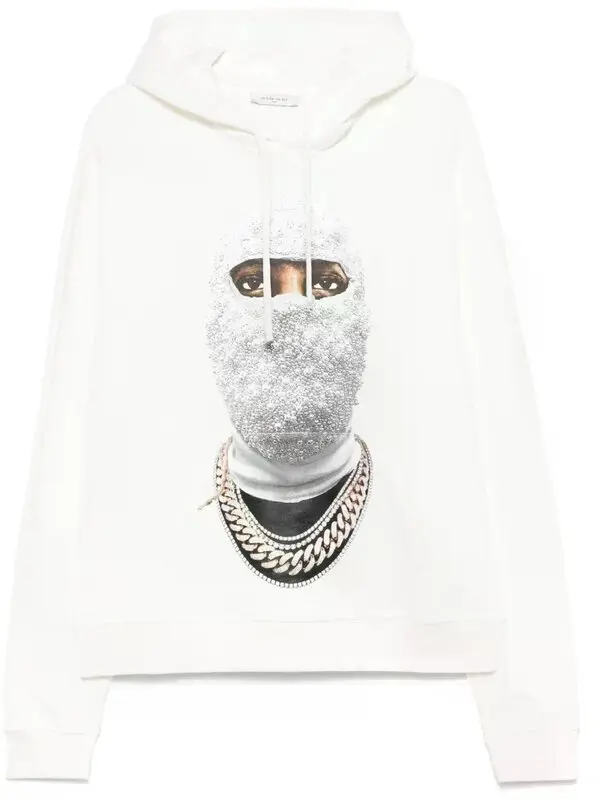 IH NOM UH NIT Mask Graphic Hoodie - White