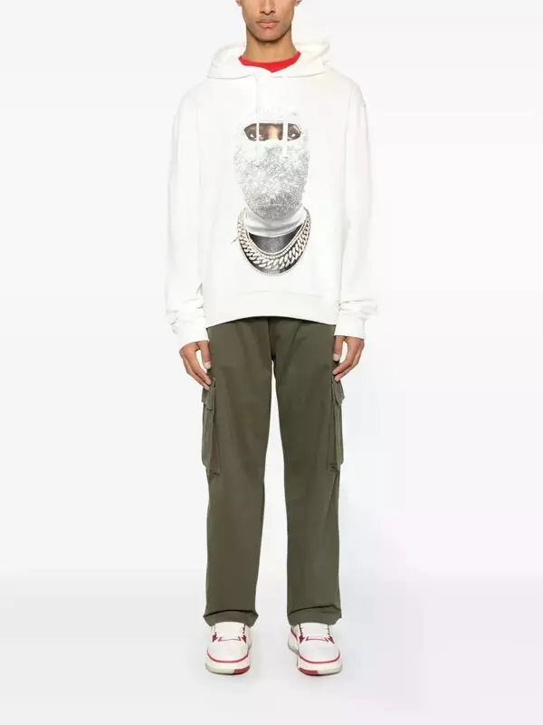 IH NOM UH NIT Mask Graphic Hoodie - White