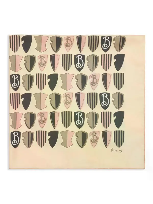 Burberry Shield Silk Scarf
