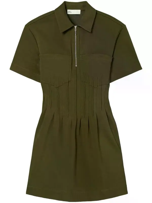 green emerald velvet dress Vintage Floral Zip Front Dress - Fate by LFD