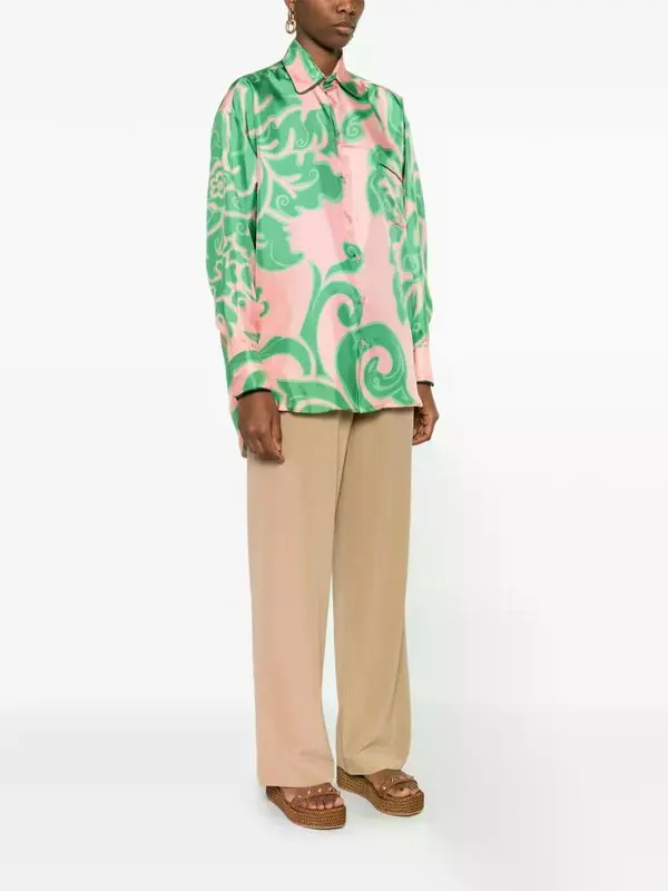 Etro Abstract-print Shirt - Pink