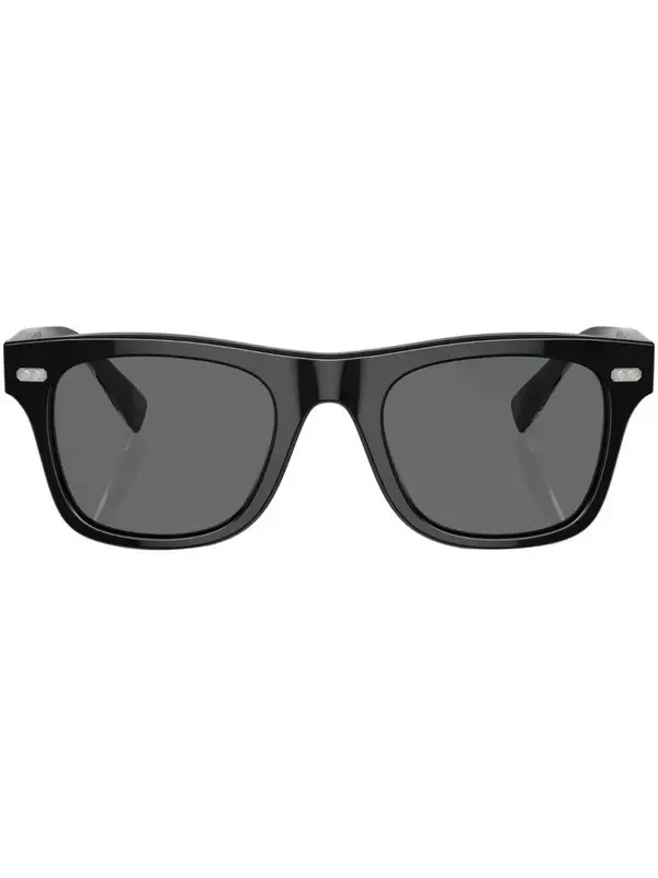 Brunello Cucinelli Rectangle-frame Sunglasses - Black