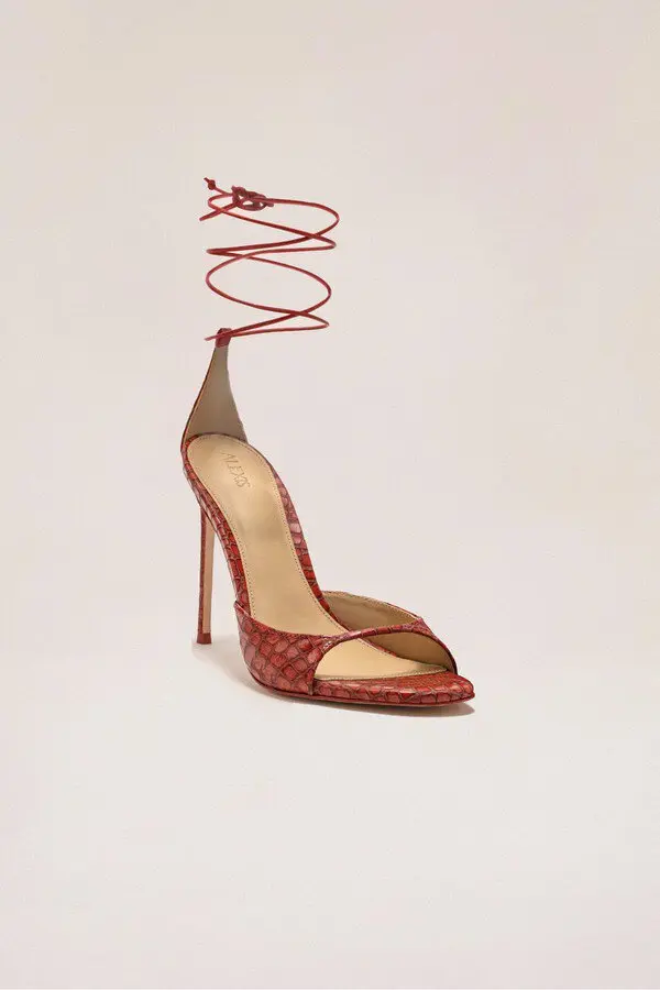 Alexis Sienna Stiletto Sandals - Red