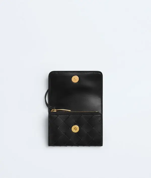Bottega Veneta Andiamo Business Card Case - Black