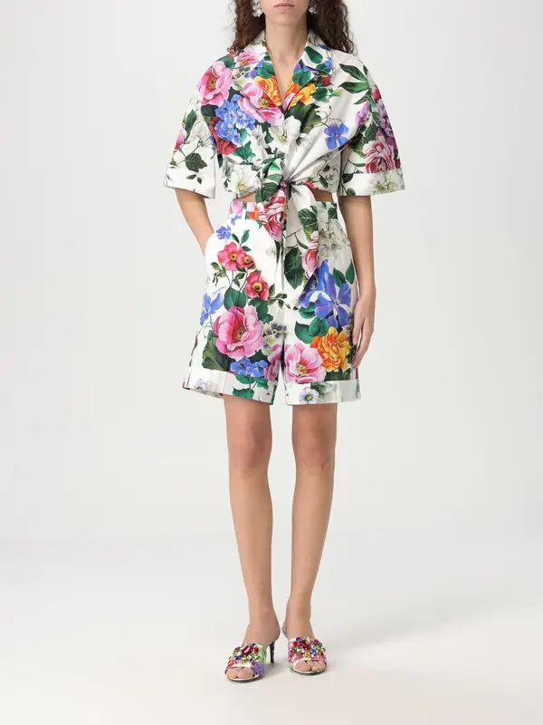 Dolce & Gabbana Floral Print Tailored Shorts