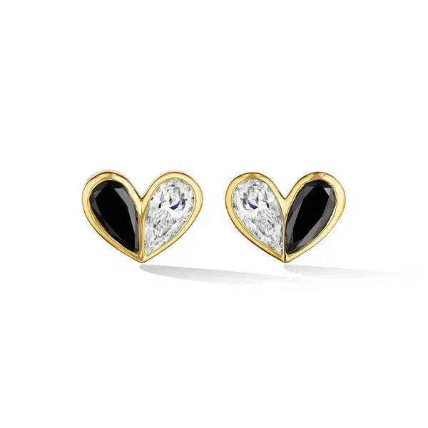 CADAR Unconditional Heart Stud Earrings - One-color